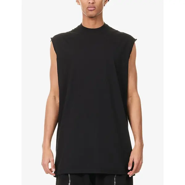 Rick Owens Tarp Oversized Cotton T-shirt - Black
