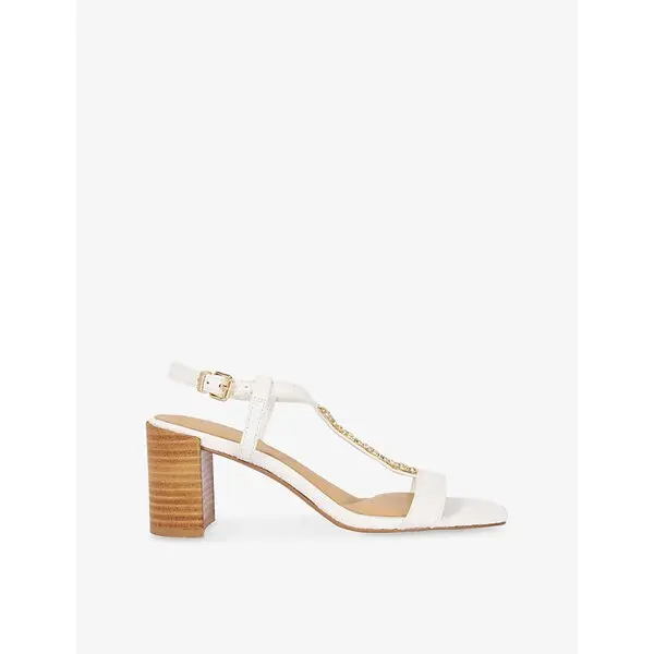 DUNE Josina Leather Heeled Sandals