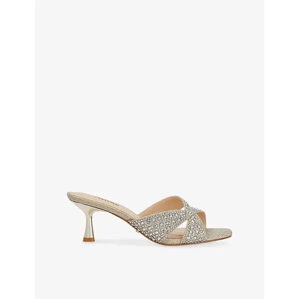DUNE Monette Crystal-embellished Heeled Sandals