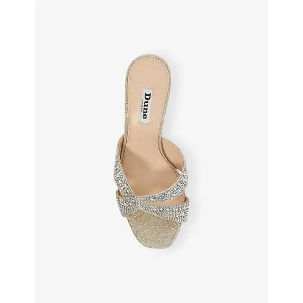 DUNE Monette Crystal-embellished Heeled Sandals