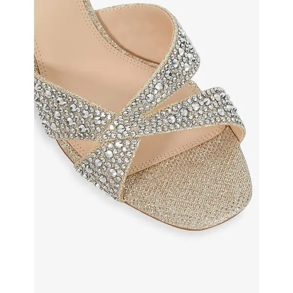 DUNE Monette Crystal-embellished Heeled Sandals