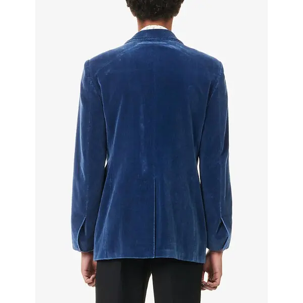 TOM FORD Single-breasted Cotton-velvet Evening Jacket