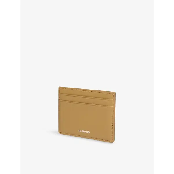 Sandro Logo-embossed Leather Cardholder