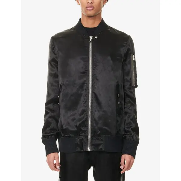 Rick Owens Satin Bomber Jacket