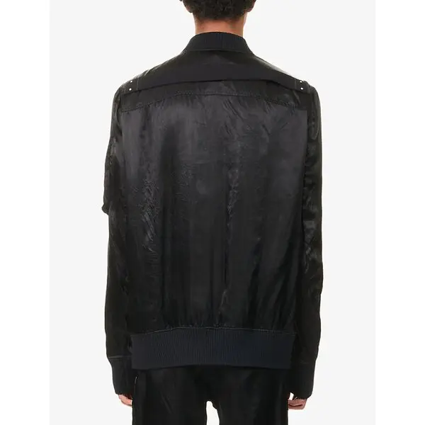 Rick Owens Satin Bomber Jacket