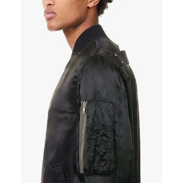 Rick Owens Satin Bomber Jacket