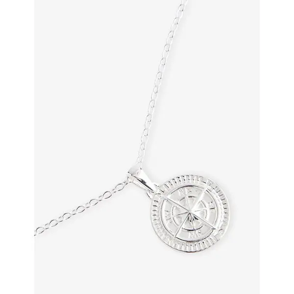 COMMONLINES Compass Sterling- Pendant Necklace