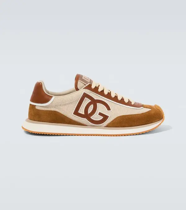 Dolce & Gabbana Suede-trimmed Sneakers