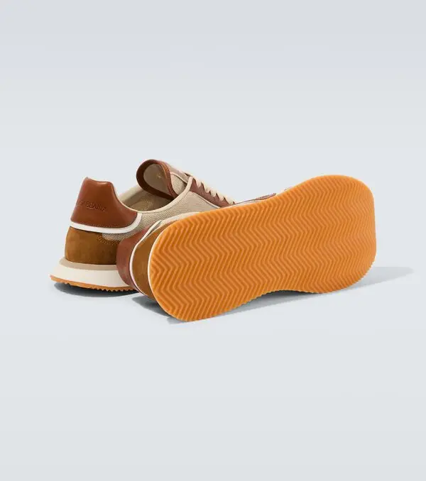 Dolce & Gabbana Suede-trimmed Sneakers