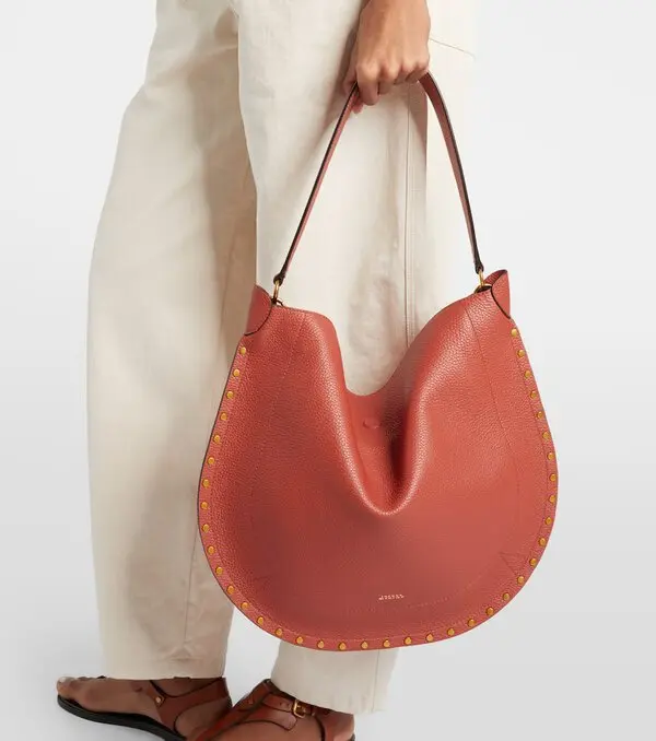 Isabel Marant Étoile Oskan Soft Leather Shoulder Bag - Brown