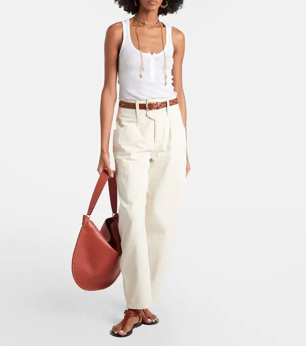 Isabel Marant Étoile Oskan Soft Leather Shoulder Bag - Brown