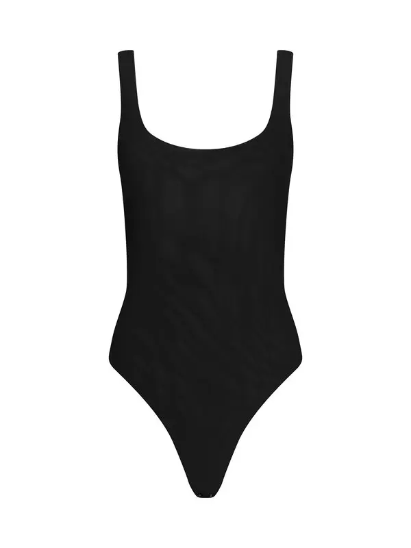 L'Agence Kalea Mesh Bodysuit - Black