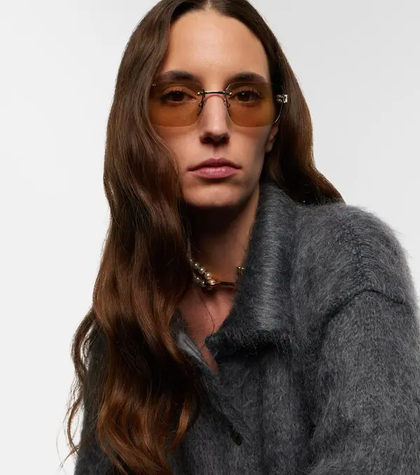 Gucci Signoria Rectangle Sunglasses