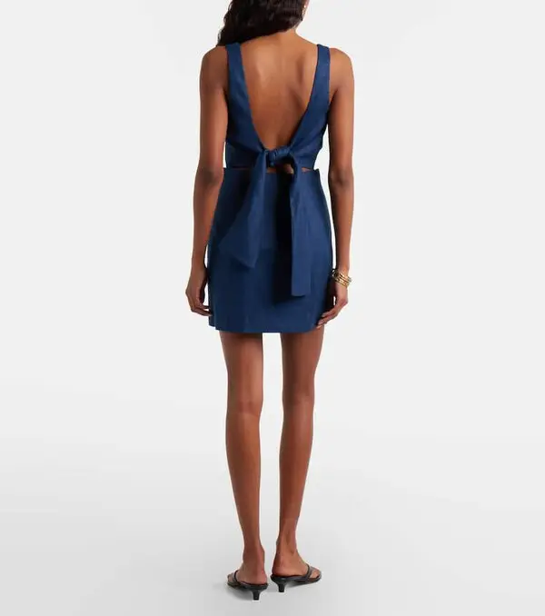 SIR. Linen Minidress