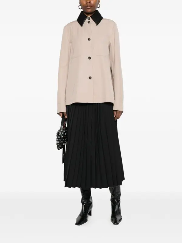 Sportmax Cotton-blend Trench Coat - Beige