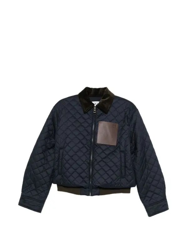 Loewe Quilted Short Jacket - Blue