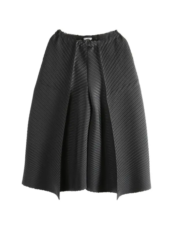 Issey Miyake Cropped Wide-leg Trousers