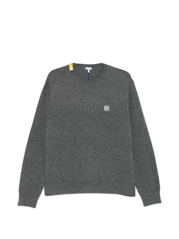 Loewe Anagram Wool Sweater - Grey