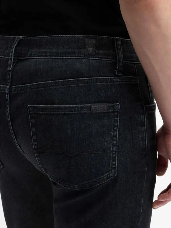 7 For All Mankind Slimmy Tapered Jeans - Black