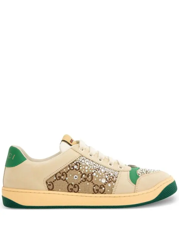 Gucci Screener Sneakers - Beige
