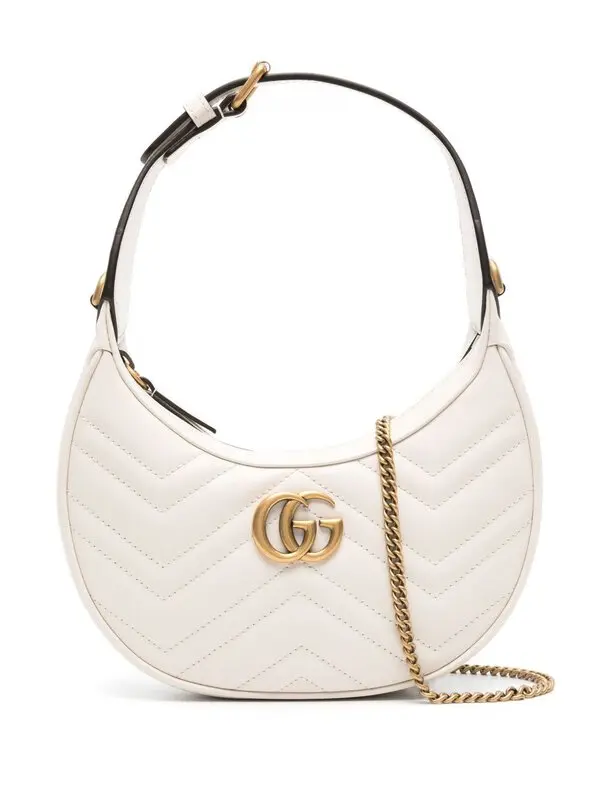 Gucci Gg Marmont Leather Mini Bag - White