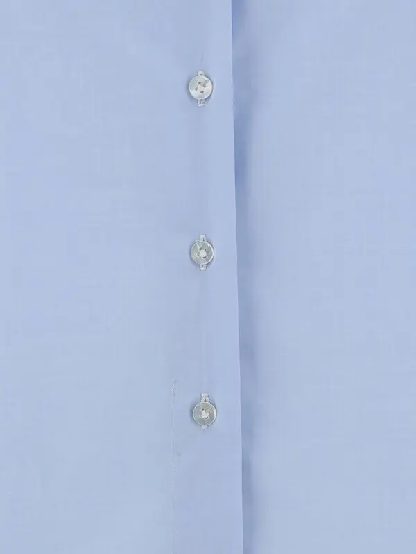 FINAMORE 1925 Cotton Shirt - Sky Blue