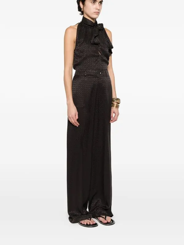 Gucci Horsebit Silk Trousers - Brown