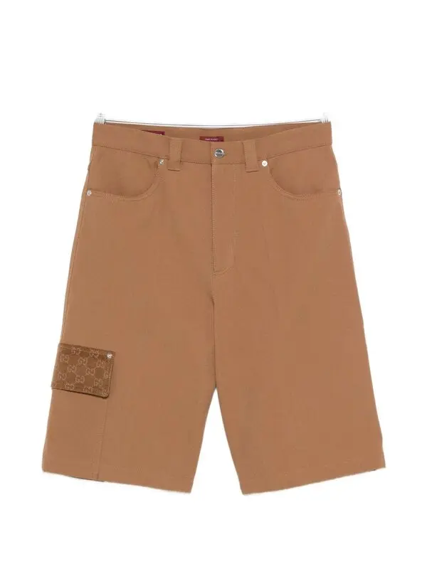 Gucci Cotton Bermuda Shorts - Beige