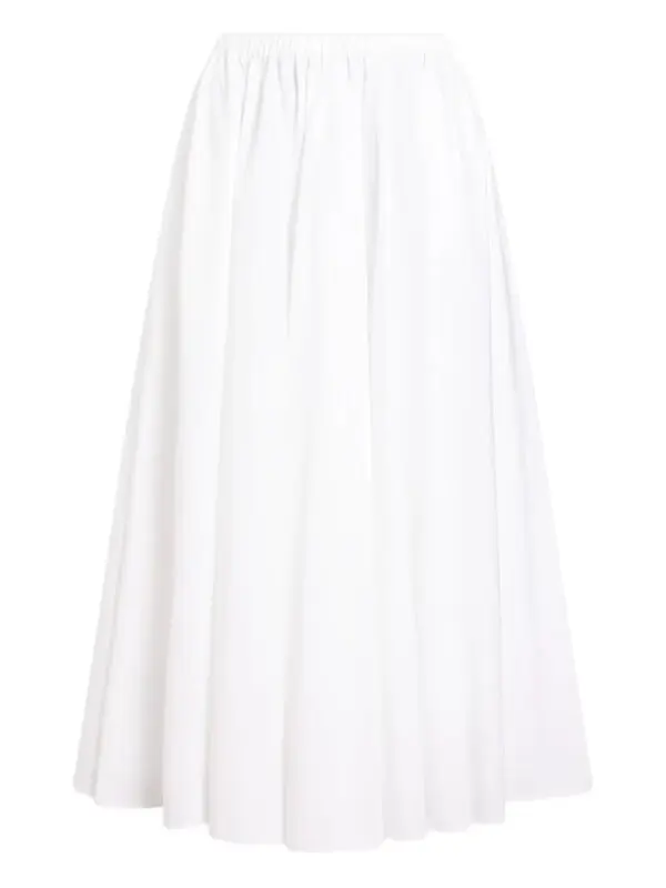 PATOU Midi Skirt With Elastic Waist - White