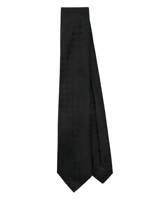 Emporio Armani Standard Neck Tie - Black