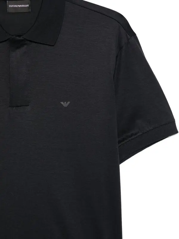 Emporio Armani Logo Polo Shirt - Blue