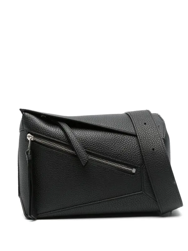 Loewe Puzzle Edge Small Leather Bumbag - Black