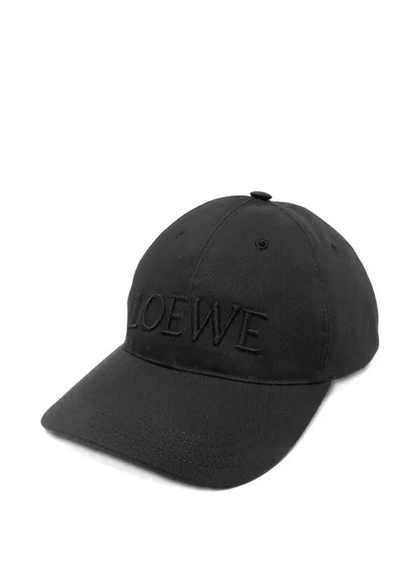 Loewe Logo Canvas Baseball Cap - Black