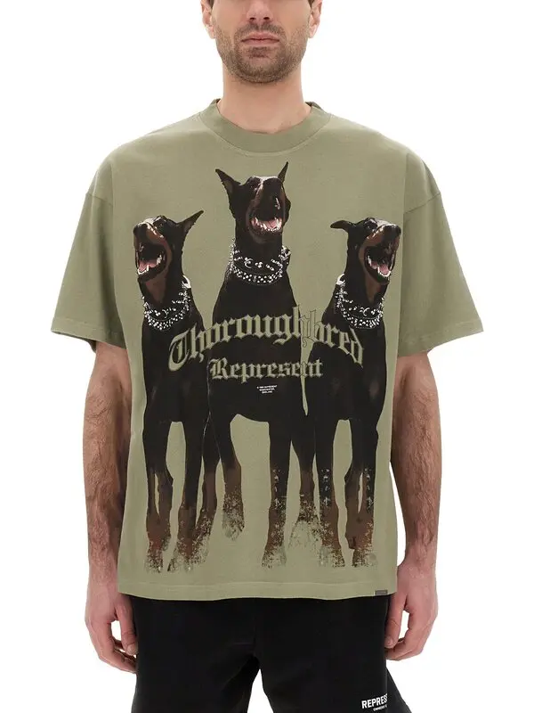 REPRESENT Thoroughbred" T-shirt - Brown