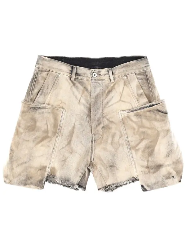Rick Owens Stefan Cargo Shorts - Beige