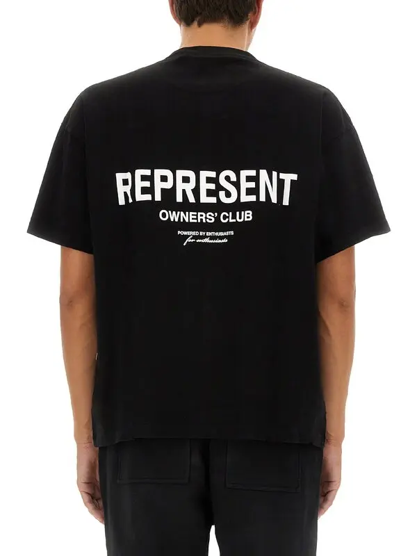 REPRESENT T-shirt With Logo - Black