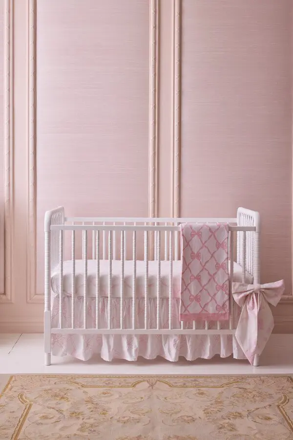 LoveShackFancy Embroidered Crib Skirt
