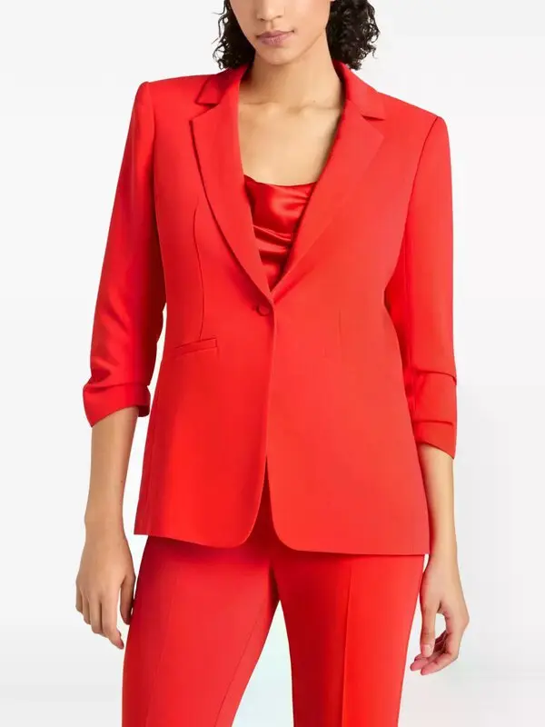Cinq À Sept Crepe Khloe Blazer - Red