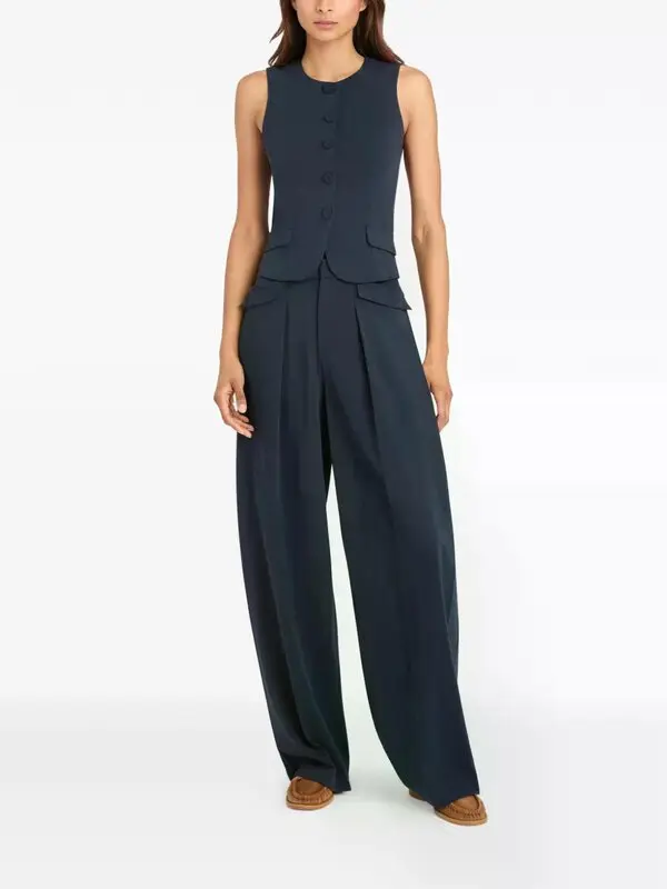 Cinq À Sept Winora Button-front Sleeveless Vest