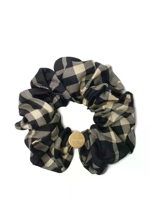 Burberry Patterned Scrunchie - Black
