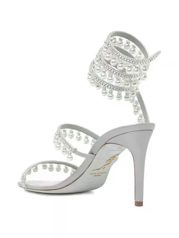 Rene Caovilla 80mm Cleo Embellished Sandals