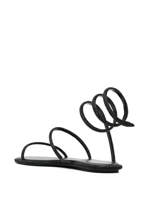 Rene Caovilla Cleo Embellished Sandals - Black