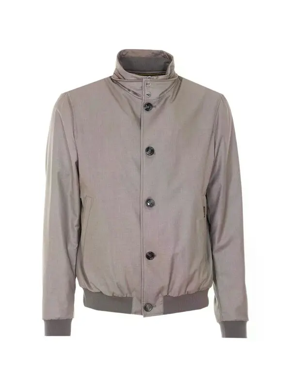 MOORER Bernie Zip Pockets Jacket - Neutrals