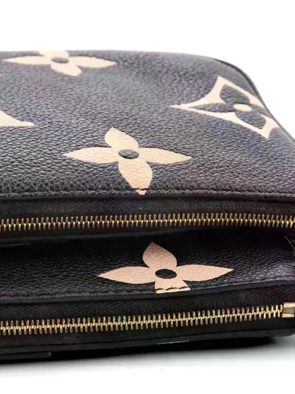 LOUIS VUITTON Multi Pochette Accessoires Bicolor Monogram Empreinte Giant Crossbody Bag - Black
