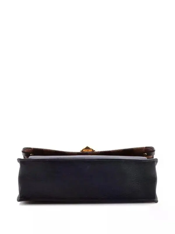 LOUIS VUITTON Vavin Chain Wallet Nm Damier With Leather Crossbody Bag - Black