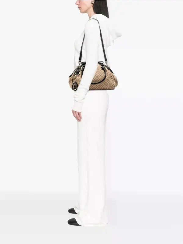 Gucci Diamante Canvas Sukey Satchel