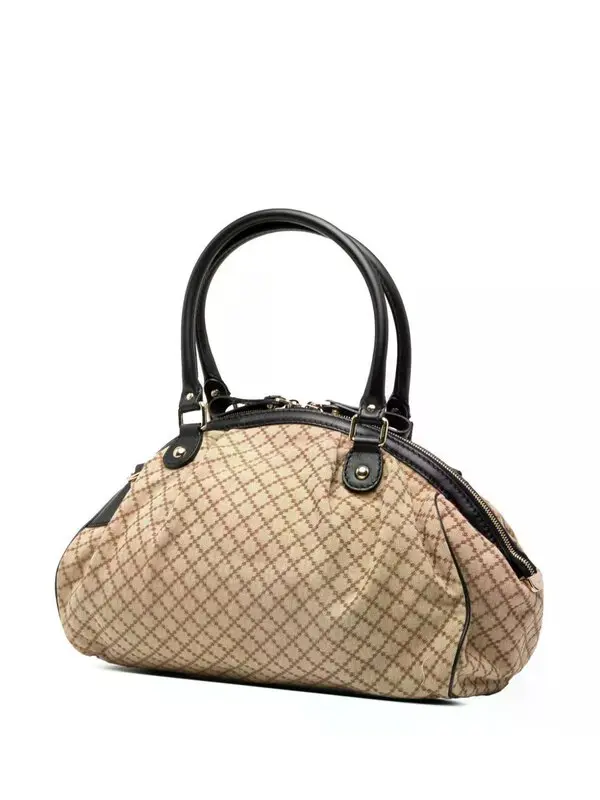Gucci Diamante Canvas Sukey Satchel