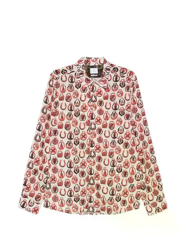 Paul Smith Patterned Shirt - Neutrals