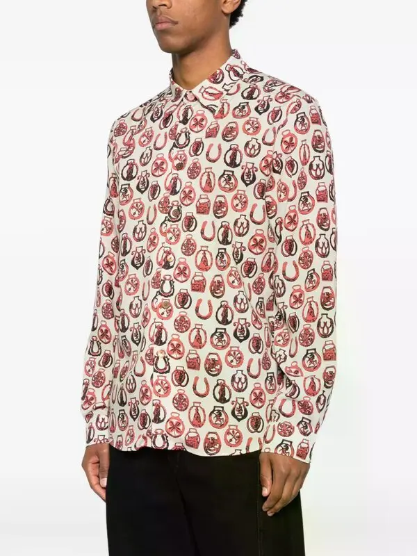 Paul Smith Patterned Shirt - Neutrals
