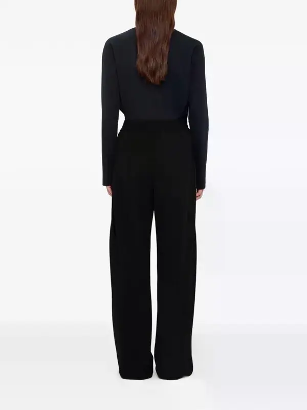 MSGM Logo Embroidered Track Pants - Black